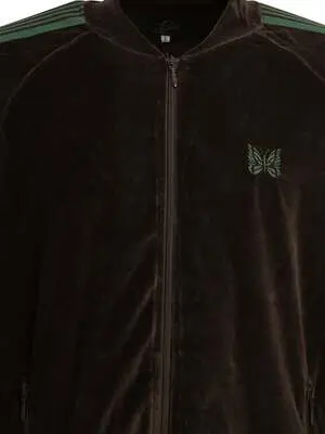 Needles Track Zippered Sweatshirt - Brown