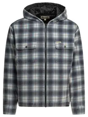 StÜssy Plaid Zip-up Hooded Sweatshirt