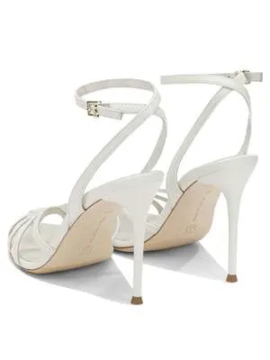 SERGIO LEVANTESI 100mm Stiletto Heeled Sandals With Strappy Design