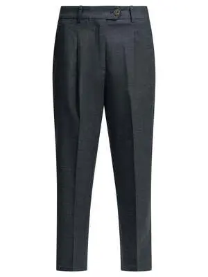 CIRCOLO 1901 Tailored Cotton-linen Blend Trousers