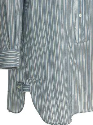 MARANT ETOILE Striped Cotton Voile Chemisier Dress - Blue