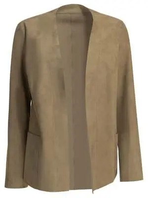 SALVATORE SANTORO Suede Blazer - Beige