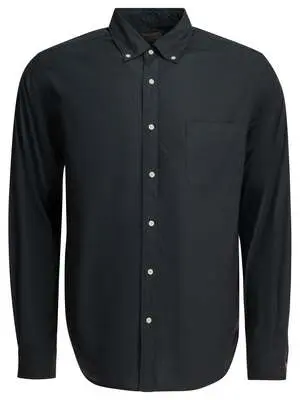 BEAMS B.d. Color Broad" Cotton Casual Shirt - Blue
