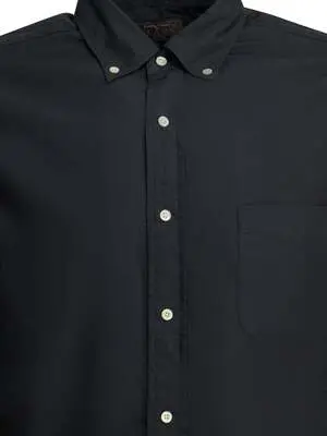 BEAMS B.d. Color Broad" Cotton Casual Shirt - Blue