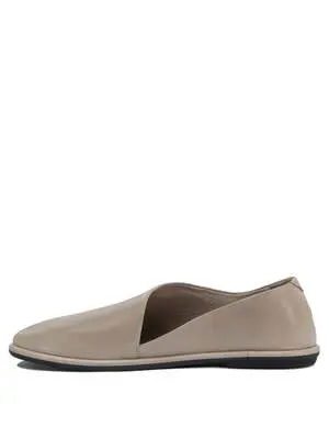 Officine Creative Mienne 102 Leather Peep Toe Ballet Flats