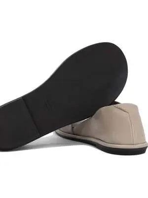 Officine Creative Mienne 102 Leather Peep Toe Ballet Flats