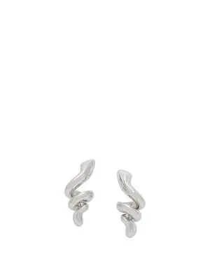 MARIA BLACK Sculptural Earrings - Silver