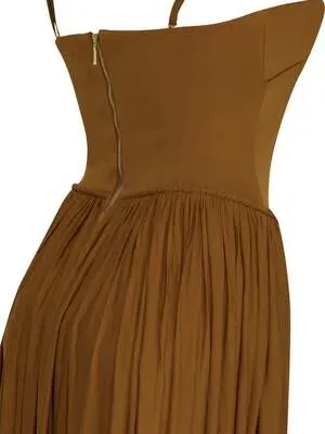 Zimmermann Luna' Strapless Corset Jumpsuit With Voluminous Gathers - Yellow