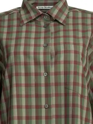 Acne Studios Plaid Button-up Shirt With Pocket - Multicolor