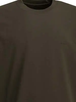 GOLDWIN Crewneck T-shirt With Logo Detail - Brown