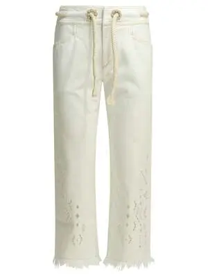Isabel Marant Alison Straight Leg Jeans - White