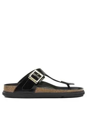BIRKENSTOCK Gizeh Droplet Buckle Flip Flops - Black