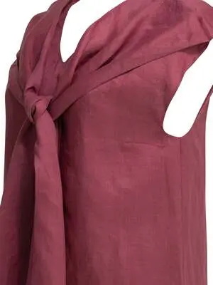 Max Mara Draped Top With Maxi Bow Detail
