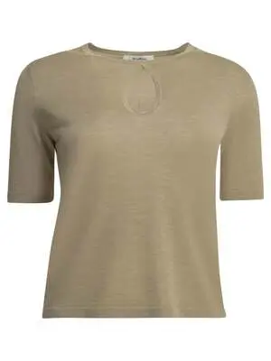 Max Mara Silk Blend Round Neck Sweater
