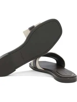 Tory Burch Flat Sandals - Beige