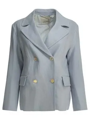 Max Mara Linen Double Breasted Blazer