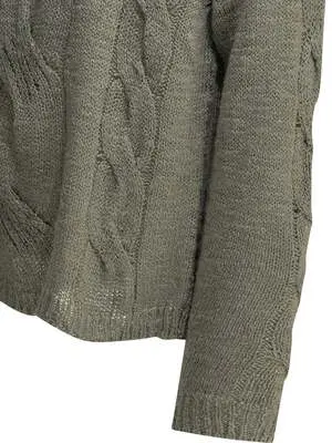 Our Legacy V-neck Sweater With Maxi Braid Detail