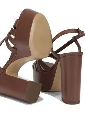 Casadei Platform Sandals - Brown