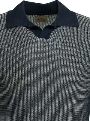 RAKKI Mercedes 300" Buttonless Polo Shirt In Cotton Knit