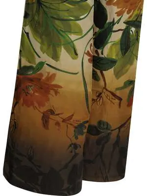 Samantha Sung Silk Trousers - Beige