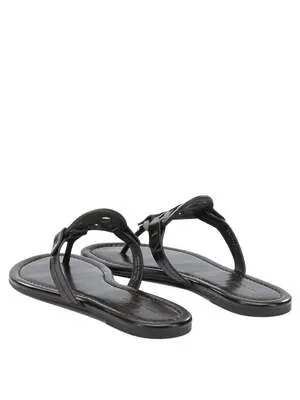 Tory Burch Ovine Leather Sandals With Rubber Sole - Brown
