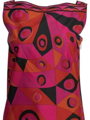 Emilio Pucci Occhi" Short Silk Dress - Fuchsia