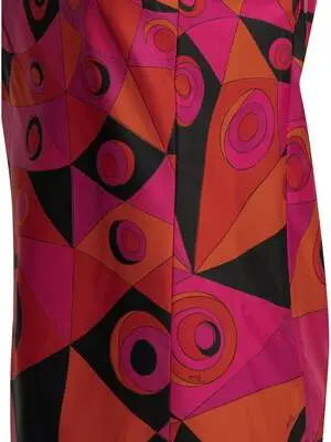 Emilio Pucci Occhi" Short Silk Dress - Fuchsia