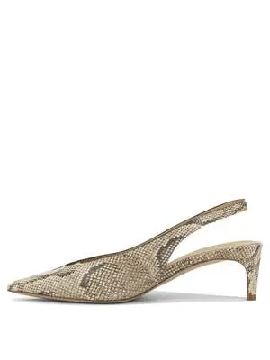 DEL CARLO Slingback Heeled Shoes - Beige
