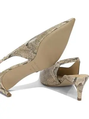DEL CARLO Slingback Heeled Shoes - Beige