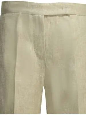 Max Mara Linen Wide Leg Tailored Pants