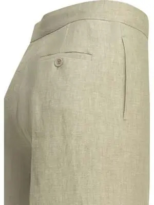 Max Mara Linen Wide Leg Tailored Pants