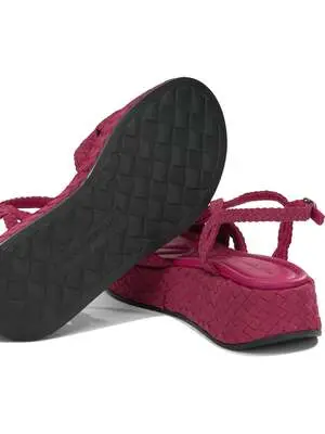 PONS QUINTANA Woven Leather Sandals