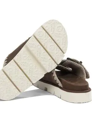 Mou Buckled Leather Sandals