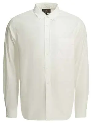 BEAMS B.d. Color Broad Casual Shirt - White