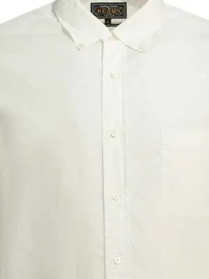 BEAMS B.d. Color Broad Casual Shirt - White