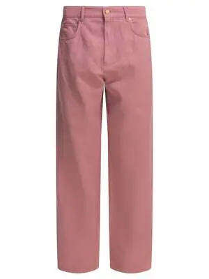 Max Mara Cotton-linen Casual Straight Leg Pants