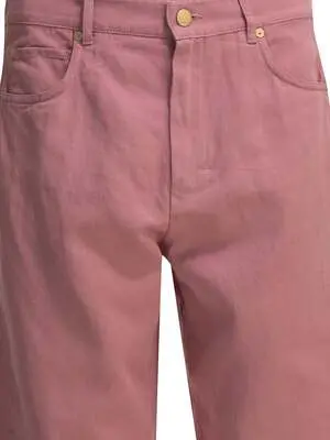 Max Mara Cotton-linen Casual Straight Leg Pants