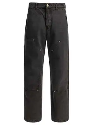 MFPEN Mfpn Double Knee Straight Leg Jeans - Black