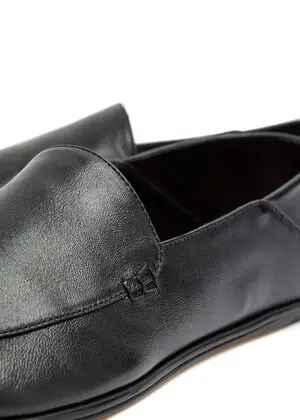 Calvin Klein Leather Loafers - Black