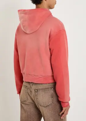 Acne Studios Logo-print Cotton Zip-up Hoodie