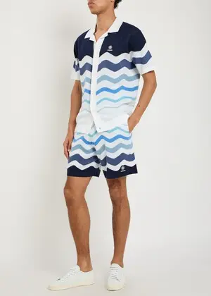 SANDBANKS Striped Cotton Shorts