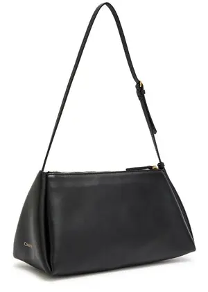 Calvin Klein Aurelis Leather Shoulder Bag - Black