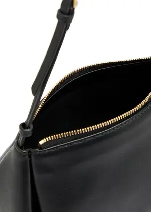 Calvin Klein Aurelis Leather Shoulder Bag - Black
