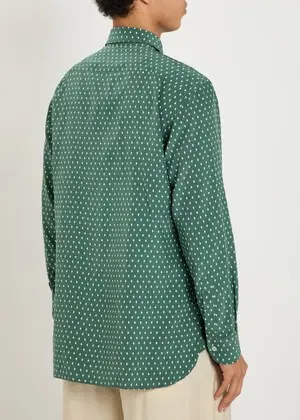 TOM FORD Diamond-print Silk Shirt