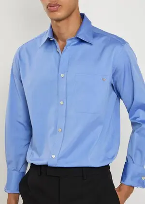 Valentino Garavani Logo Cotton Oxford Shirt