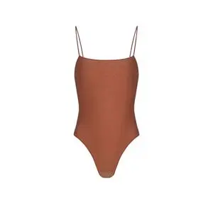 PIANELLA'S Dawn High-leg One-piece Swimsuit - Brown