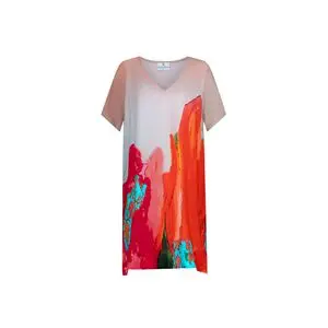 DHARA SHETH, DUBAI Dhara Sheth Kaftan Dress With Floral Print - Red