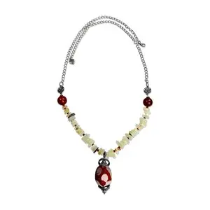 BELLUS DOMINA Long Onyx And Agate Necklace - Red