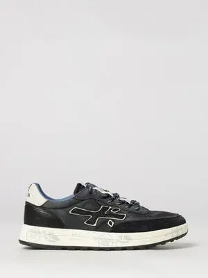 Premiata Nous Suede And Mesh Sneakers
