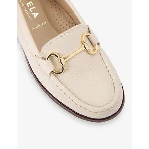 Carvela Leather Loafers With Horsebit Detail - Bone